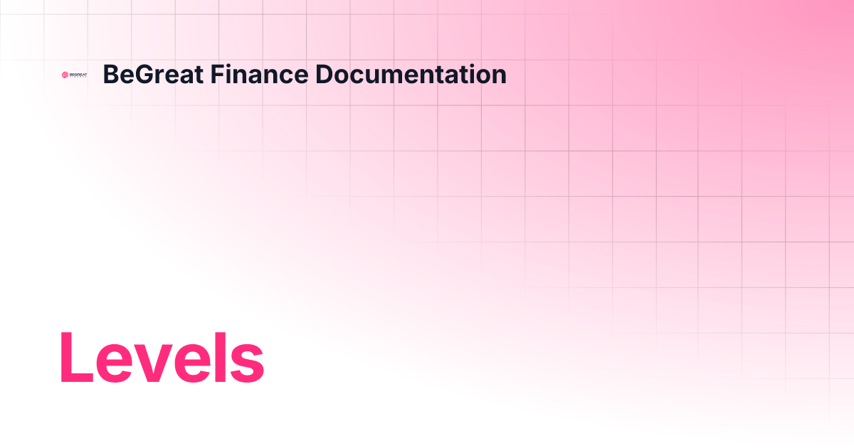 Levels | BeGreat Finance Documentation